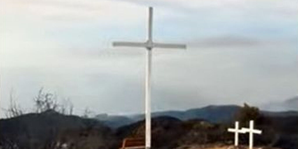 Wooden cross survives California wildfire unscathed, becomes symbol of ...